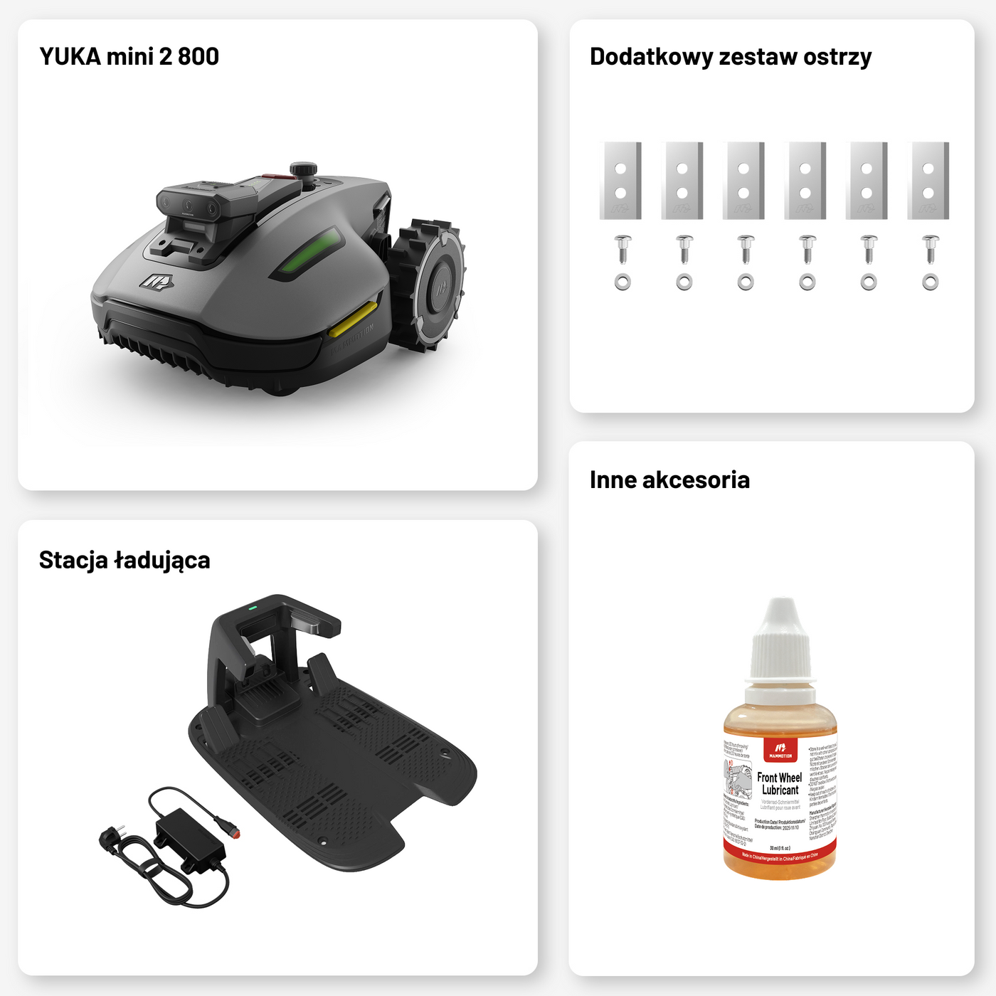 YUKA mini 2 800 robot koszący bez przewodu ograniczającego | Mammotion PL
